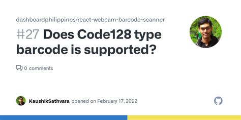 Does Code128 Type Barcode Is Supported · Issue 27 · Dashboardphilippines React Webcam Barcode