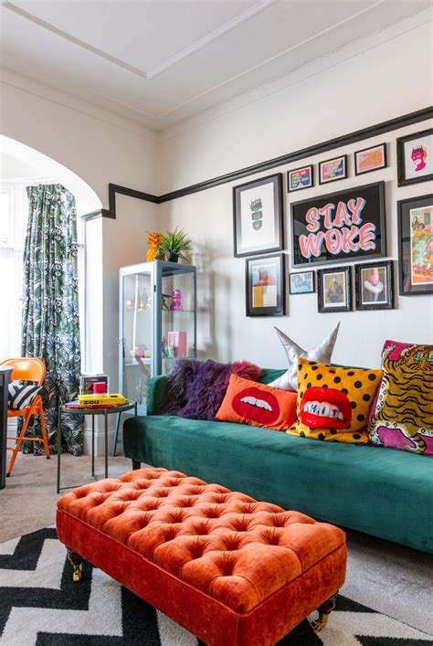 Home Tour Of A Maximalist Rented Apartment Decorated With Contact Paper