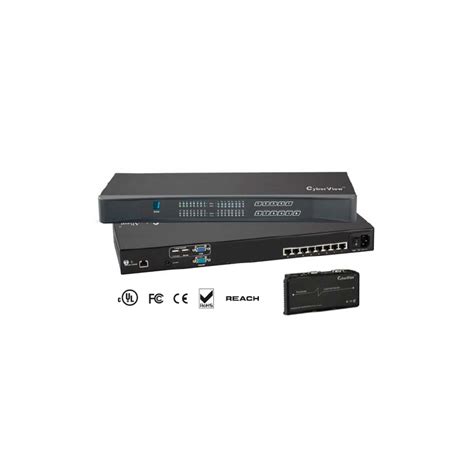 Kvm Switch 2 Console Cat6 8 Port Combo Cyberview