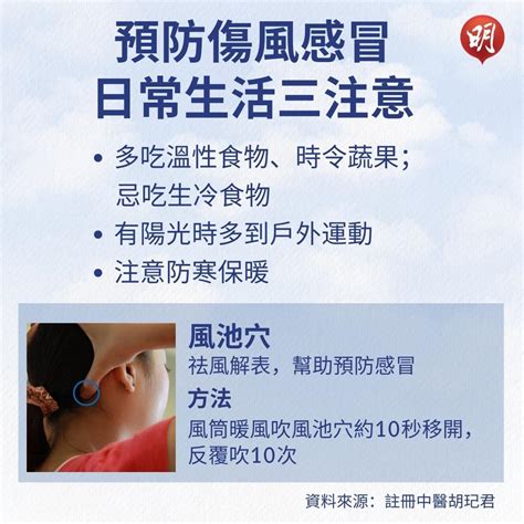 感冒傷風預防｜中醫教風筒吹風池穴 提醒日常生活三注意 0849 20230414 熱點 即時新聞 明報新聞網