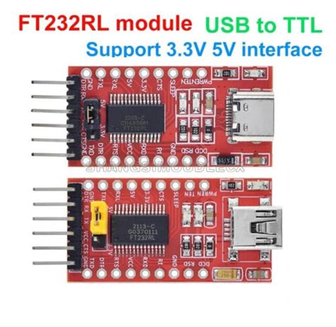 Type C Mini USB FT232 FT232RL FTDI USB 3 3V 5 5V To TTL Serial Adapter