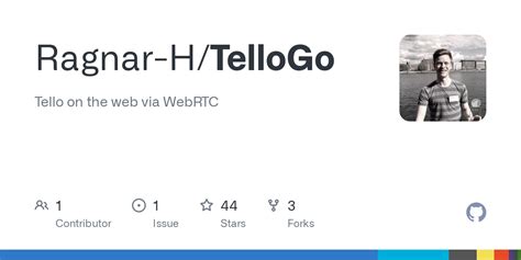 GitHub Ragnar H TelloGo Tello On The Web Via WebRTC