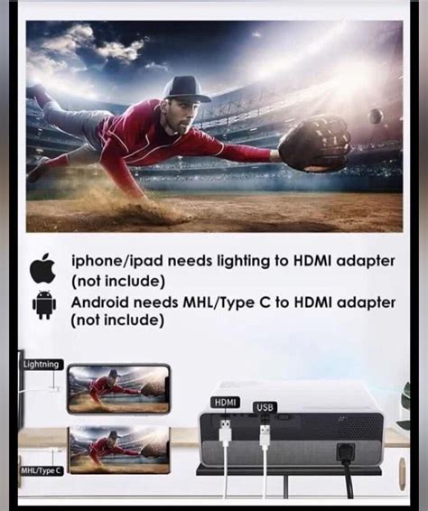 Elephas Projector Q9 Native 1080p Hd Video Projector Support 2k 6800
