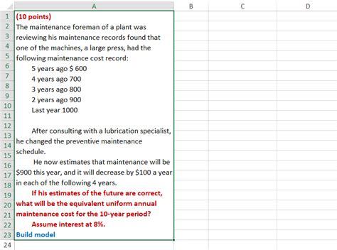 Solved Please Add The Excel File Or The Formulas Chegg