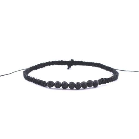 Black Lava Rock Essential Oil Diffuser Bracelet 962brac