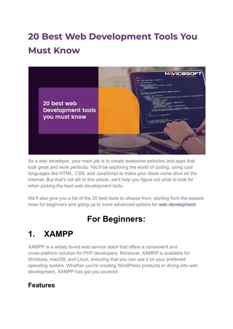 Ppt Web Development Tools Powerpoint Presentation Free Download Id