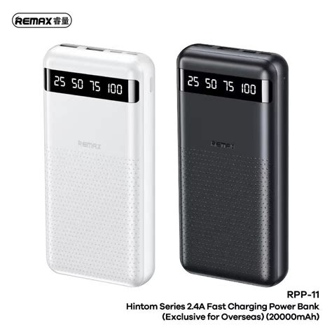 Remax Rpp 11 แบตสำรอง ความจุ 20000mah จ่ายไฟสูงสุด 24a Power Bank Fast
