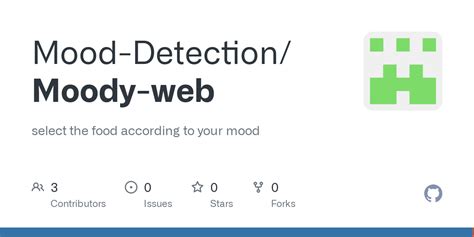Github Mood Detectionmoody Web Select The Food According To Your Mood