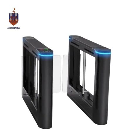 Swing Turnstile With Ic Id Fingerprint Reader Qr Code Face Recognition Rfid Reader