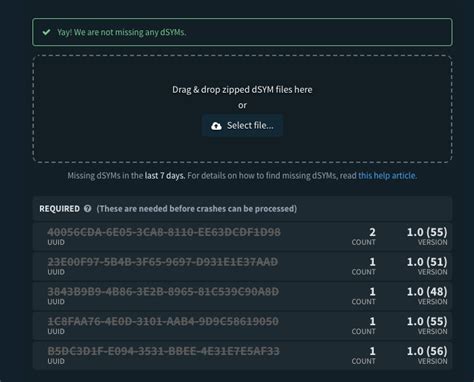 ios fabric crashlytics crash not showing up in main list but listed