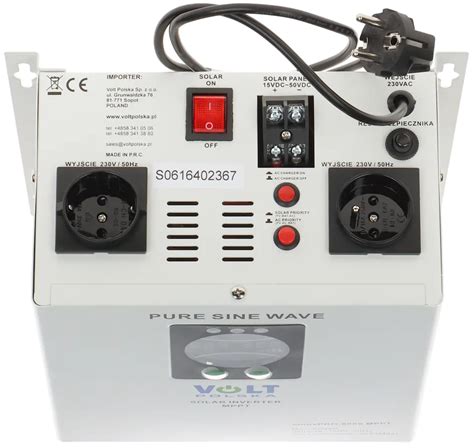 FALOWNIK FOTOWOLTAICZNY OFF GRID SINUSPRO 800S 800 VA VOLT Polska
