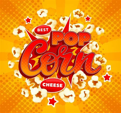 Popcorn Snack Explosion Movie Snack Background 24081722 Vector Art At