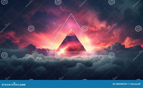 Abstract Triangle In The Clouds Stock Illustration Illustration Of Business Internet 286048325