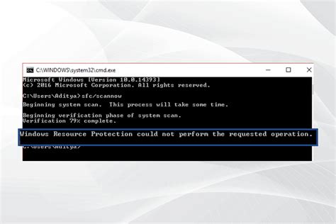 Fixed Windows Resource Protection Could Not Perform The Requested