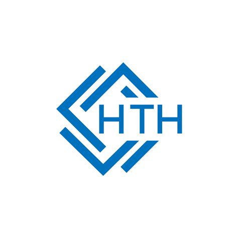 HTH letter logo design on white background. HTH creative circle letter ...