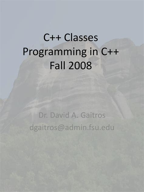 Ppt C Classes Programming In C Fall 2008 Powerpoint Presentation