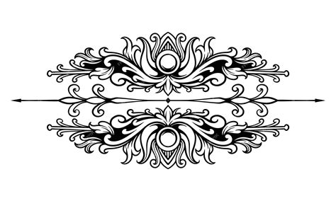 Premium Vector Ornament Floral Design Element For Frame Border And Wedding With Vintage Style