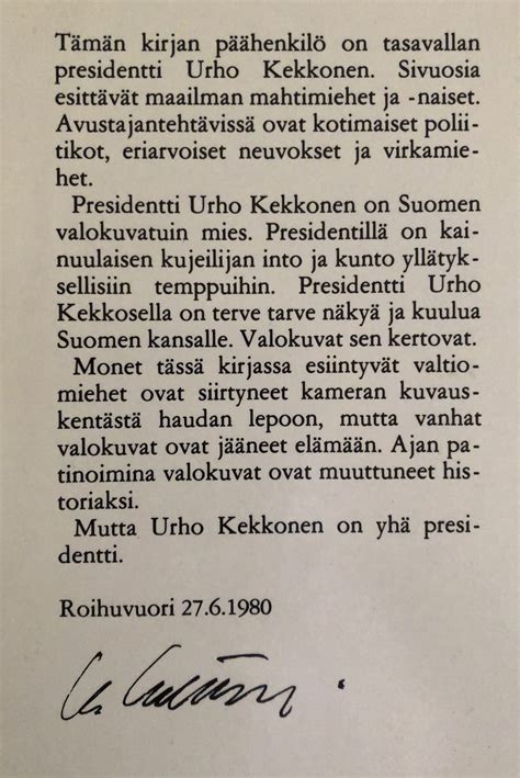 Kohtalona Kekkonen Heikin Verkkokauppa