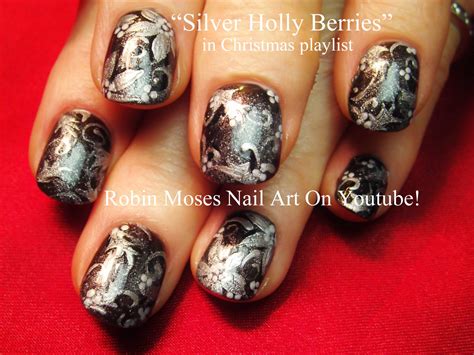 Nail Art By Robin Moses Poinsettia Nails Christmas Nails Xmas