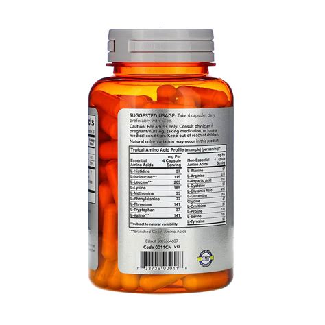 Amino Complete Amino Acids Now Foods 120 Capsule