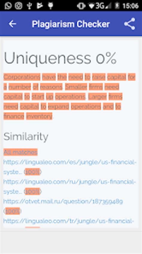 Plagiarism сhecker Duplicate Pour Android Télécharger