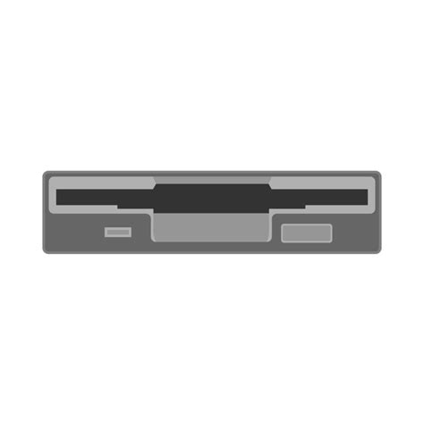 Floppy Unit Drive Disk Data Vector Icon Flat Retro Computer Hardware Technology Office Old