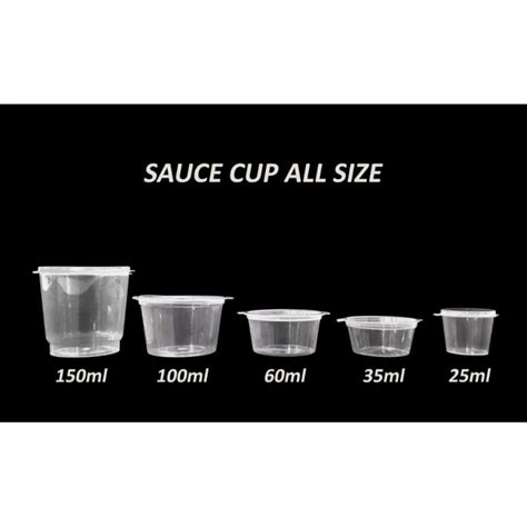 Sauce Cup 25ml 35ml 60ml 100ml 150ml Chili Sauce Container Cocolan