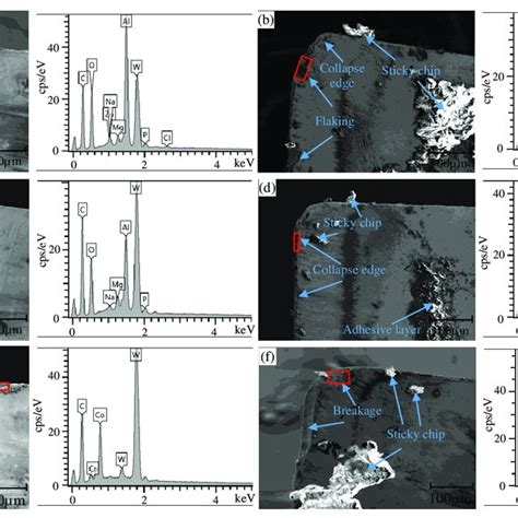 The SEM And EDS Images Of The Tool Wear Of Aluminum Alloy With Download Scientific Diagram