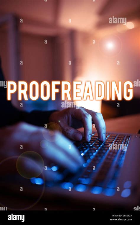 Conceptual Display Proofreading Concept Meaning Act Of Reading And
