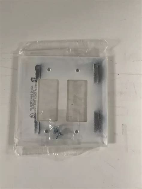 Mulberry White Metal 2 Gang Maxi Size Decoratorgfcirocker Wallplate