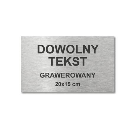 Tabliczka Grawerowana Dowolny Tekst 20x15 Cm 2511 Cena Opinie