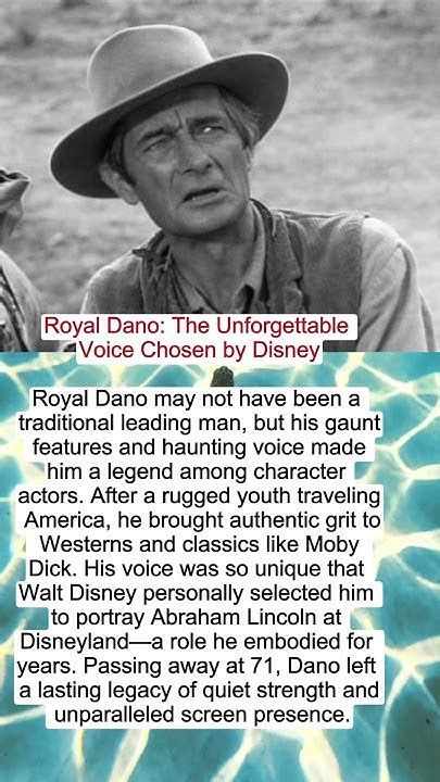 Royal Dano The Unforgettable Voice Chosen By Disney Youtube