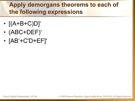 All About Boolean Algebra Dld Pdf Chemistry Science