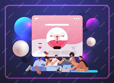 Premium Vector People Using Sexed App Human Biology And Anatomy