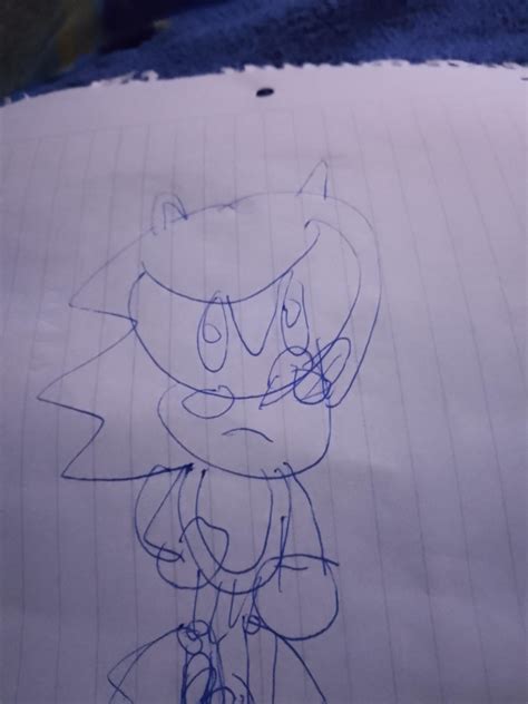 I Made A Drawing Of Sonic Blushing R Moonpissing
