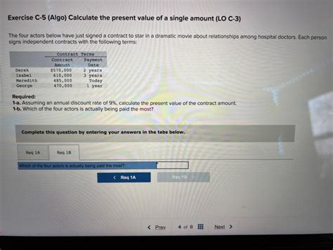 solved brief exercise c 12 algo calculate the present