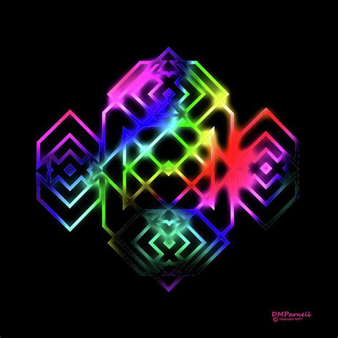 Angular Neon Digital Art By Diane Parnell Fine Art America