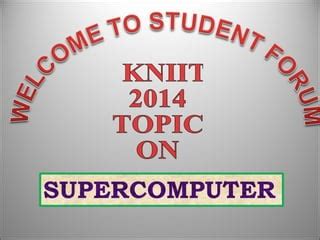 SUPERCOMPUTER PPT