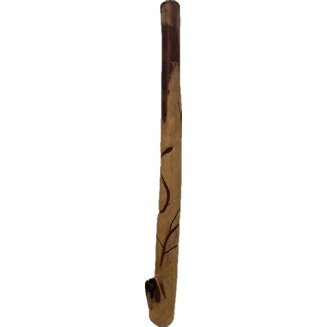 Hand Carved Didgeridoo With River System Carving By Anthony Saltmere