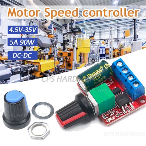 5a 90w Pwm 12v Dc Motor Speed Controller Module Dc Dc 45v 35v