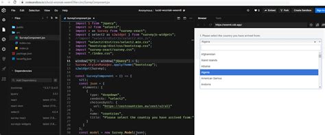 Select2 Widget Initialization In Functional Component · Issue 247 · Surveyjscustom Widgets
