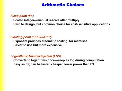 Ppt Improved Cotransformation For Logarithmic Number System Lns