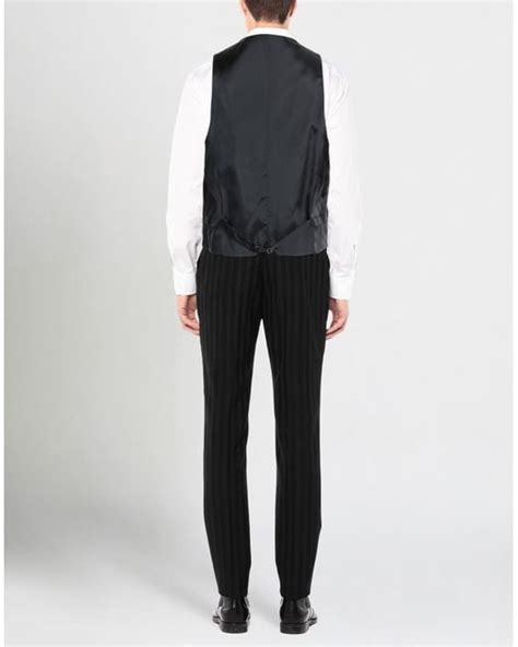 Emporio Armani Vest In Black For Men Lyst