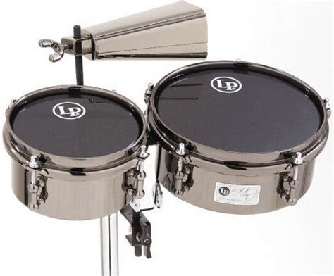 Latin Percussion John Dolmayan Mini Timbales With Cowbell And Mount