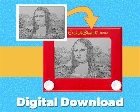 Mona Lisa Diy Etch A Sketch Decal Buddy The Elf Printable Photo