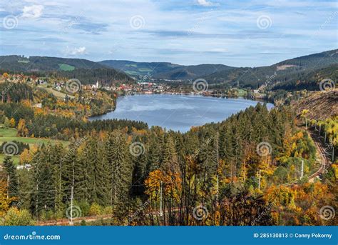 Autumn View Of Lake Titisee In The Black Forest In Southern Germany