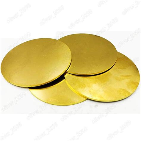Brass Metal Sheet Round Brass Sheet Solid Brass Disc Yellow Metal