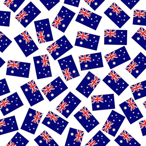 Pattern With Flag Of The Australia Seamless Pattern With Flag Of The Australia Stock Image