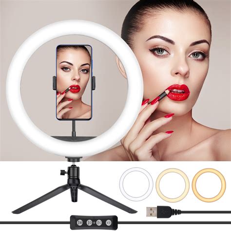 Led Selfie Ring Light Photography Dimmable Camera Grandado