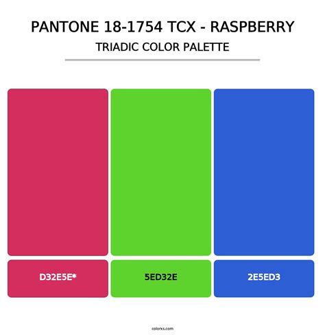 Pantone 18 1754 Tcx Raspberry Color Palettes
